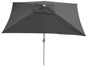 Slunečník N23 2x3m polyester/hliník - antracit