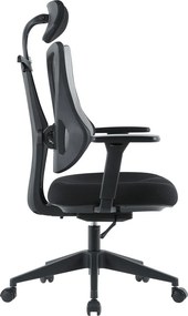 Ergonomická kancelářská židle AVENTO - šedá síťovina