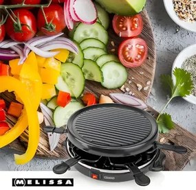 Melissa Raclette Gourmet Set / Raclette gril / pro 6 osob / 800 W / O