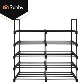 Ruhhy 10patrová police na boty - 45 x 30 x 174 cm