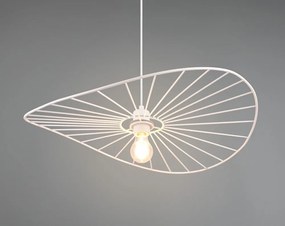 Bílé závěsné svítidlo ø 60 cm Chapeau – Reality