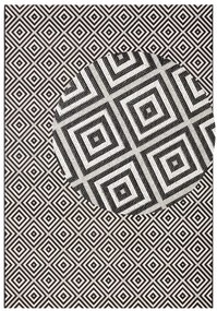 Hanse Home, Kusový koberec Meadow 102470 Black – na ven i na doma, 200x290, černobílá, chodba / předsíň