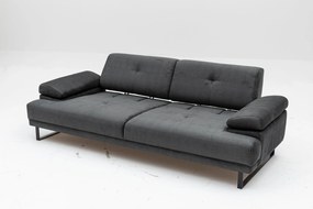 Atelier del Sofa 3-místná pohovka Mustang - Anthracite, Antracitová