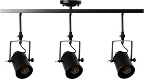 Toolight - Reflektorová lampa 3 x E27 APP487-3C, černá, OSW-00653