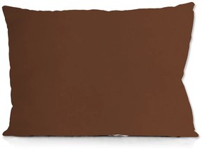 Saténový povlak na polštář hnědý Rozměr: 45x60