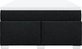 Box spring postel s matrací černá 140 x 190 cm textil 3285132
