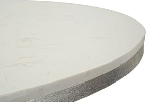 Designový jídelní stůl Nagendra 100 cm stříbrný