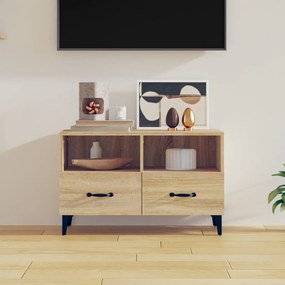 vidaXL TV skříňka 80 x 36 x 50 cm kompozitní dřevo [812594] Barva: Černá