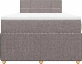 Box spring postel s matrací taupe 120x200 cm textil 3287427