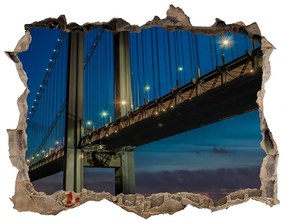 Wallmuralia Fototapeta díra na zeď 3D Brooklynský most 95x64 cm