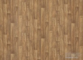 Breno PVC AMBIENT Stock Oak 39M – tmavé dřevo, šíře 400 cm