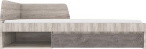 Postel 90x200 s roštem kaštan nairobi / onyx Jazz