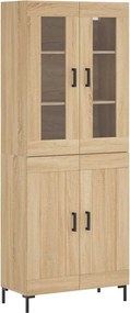 Skříň highboard dub sonoma 69,5 x 34 x 180 cm kompozitní dřevo 3198340