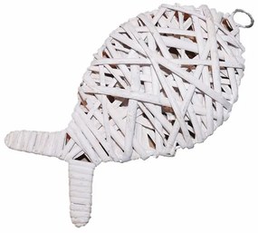 Košíkárna Proutěná rybička bílá 19x10 cm