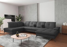 XXXLutz SEDACÍ SOUPRAVA, textil, tmavě šedá Sit & More - Sedací soupravy - 000144009652