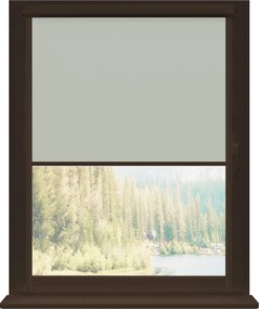 Dekodum Termoizolační roleta v hnědé kazetě, barva látky Pearl Silver Šířka (cm): 98, Výška (cm): Standardní (do 150 cm), Strana mechanismu: Levá