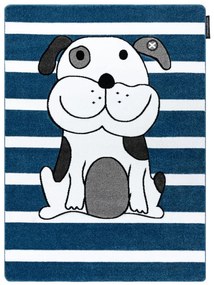 Hans Home | Dětský kusový koberec Petit Puppy blue - 160x220