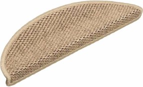 Samolepící nášlapy na schody vzhled sisal 15 ks 56x17x3 cm 326867