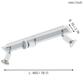 Eglo 94961 - LED bodové svítidlo SARRIA 3xGU10-LED/5W/230V