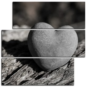 Obraz na plátně - Kamenné srdce - čtverec 3209QD (75x75 cm)