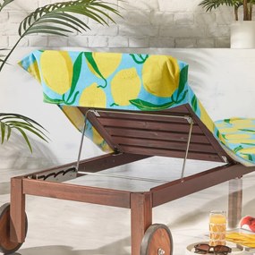 Bavlněná plážová osuška 92x180 cm Lemons Lounger – Catherine Lansfield