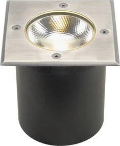 LA 227604 ROCCI LED čtvercová  česaná ocel  LED 6W 120° IP67 3000K - BIG WHITE (SLV)