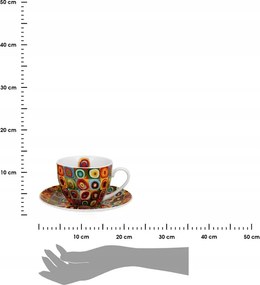 Sada 2 ks porcelánových hrnků Kandinsky Squares 270 ml vícebarevná