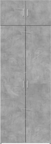 Úložná skříňka betonově šedá 80x42,5x225 cm kompozitní dřevo 3281353