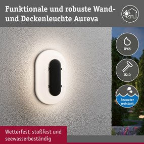 P 94957 LED venkovní nástěnné svítidlo Elunor IP65 podlouhlé 122x212mm 2200 - 4000K 18,5W 230V antracit/bílá polykarbonát - PAULMANN