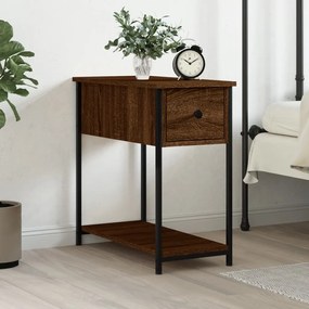 Noční stolek hnědý dub 30 x 60 x 60 cm kompozitní dřevo