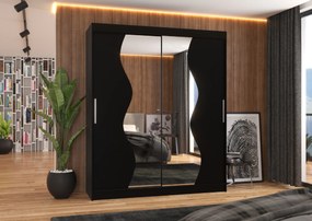 ADRK Furniture Posuvná skříň s zrcadlem MEDISON 180 ADRK-SW-MED-B-180