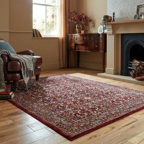 Flair Rugs, Kusový koberec Sincerity Royale Sandford Red, 80x150, červená, ložnice