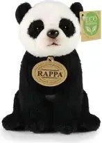 RAPPA Plyšová panda sedící 15 cm / ECO-FRIENDLY / od 0 měsíců