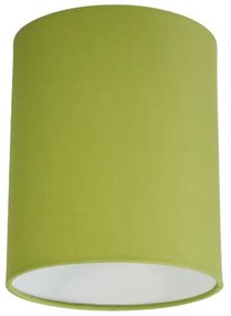creative cables Válcové plátěnné stínidlo pro objímku E27 Barva komponentu: Olivově zelené plátno