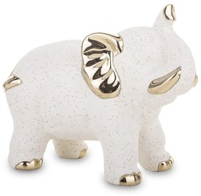 Keramický slon se zlatými detaily 12 cm 140595