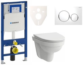 Cenově zvýhodněný závěsný WC set Geberit do lehkých stěn / předstěnová montáž+ WC Laufen Laufen Pro Nordic SIKOGES3H4