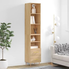 vidaXL Skříň highboard 34,5 x 34 x 180 cm kompozitní dřevo [3189749] Barva: dub sonoma