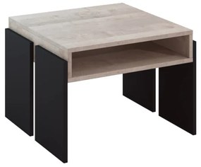 Prospero Konferenční stolek RUMBA Barva: K350 platinum grange oak/černá 60cm