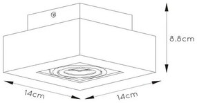 Lucide 09119/06/30 - LED Bodové svítidlo XIRAX 1xGU10/5W/230V černá