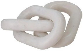 OnaDnes -20% Bílá mramorová dekorativní soška Bloomingville Adee