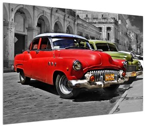 Obraz historických aut (100x70 cm)