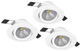 Eglo 900745 - SADA 3xLED Stmívatelné svítidlo SALICETO 3xLED/6W/230V bílá