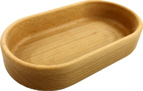 AMADEA Dřevěná miska ovál, masivní dřevo, rozměr 22x12x4,5 cm