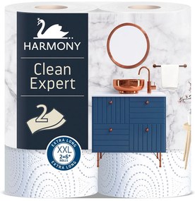 Kuchyňské papírové utěrky HARMONY Clean expert 2vr./2 role