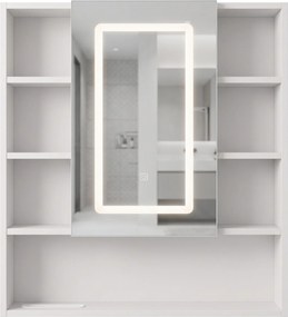 Rea, Zrcadlová skříňka s LED osvětlením Rea Luna 70x80cm, REA-M0405