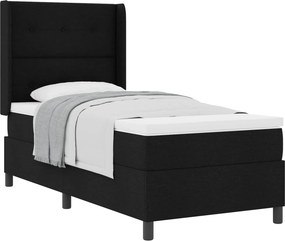 Postel s boxspringem s polštářem Černý 200 x 80 cm textil 3341611