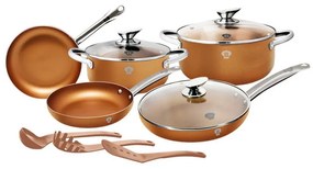 BLAUMANN Sada nádobí s nepřilnavým povrchem Le Chef Line Rosegold 11 ks BL-3342