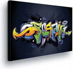 Obraz 100x75 Graffiti street art městské umění jasný barevný dynamika