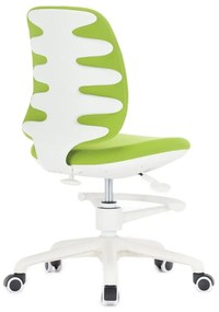 Dalenor Dětská židle Candy, textil, bílá podnož, zelená
