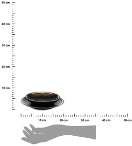 Keramická sada talířů Kati Black Gold 2ks